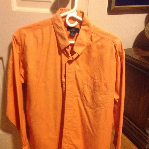 Brooks Brothers | Shirts | Brooks Brothers Mens Medium Orange Long ...